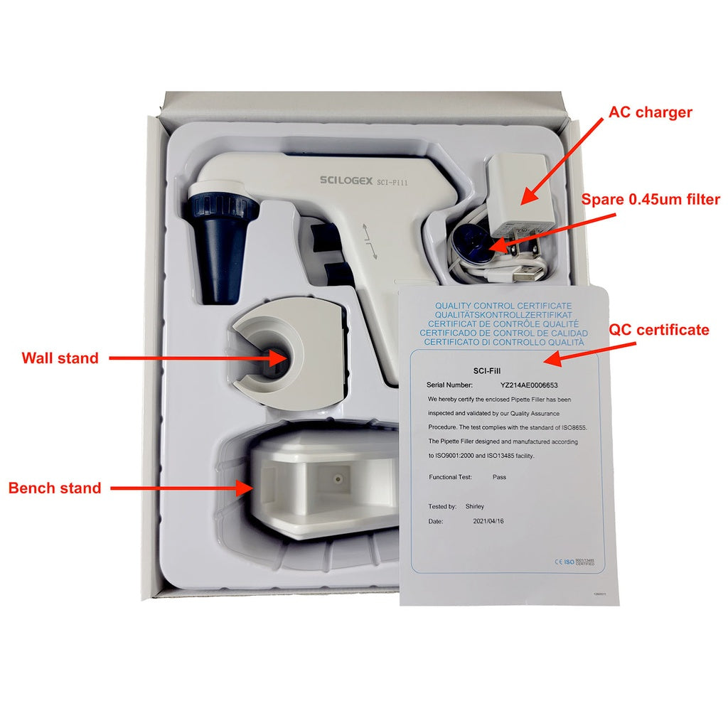Motorized Pipette Controller - Sci-Fill — Blue Tiger Scientific