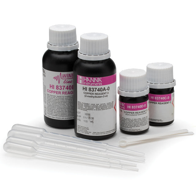 Copper Reagent Set for Wine – HI83740‑20 (20 Tests) | Blue Tiger Scientific